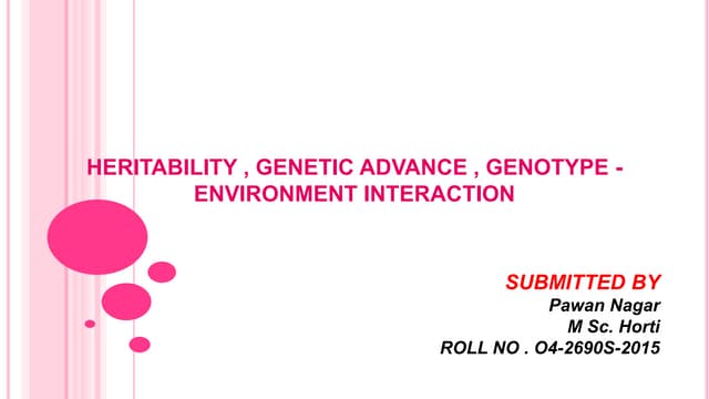Component of genetic variation | PPTX