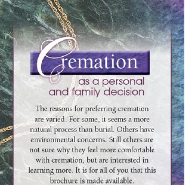 Brochure of Cremation Services | PDF