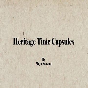 Heritage Time Capsule | PPT