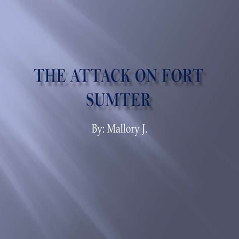Fort sumter powerpoint | PPTX