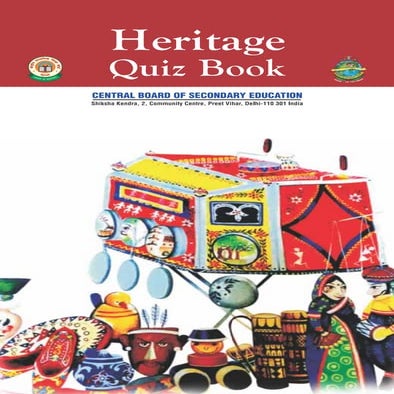 Heritage Quiz Book by CBSE | PDF