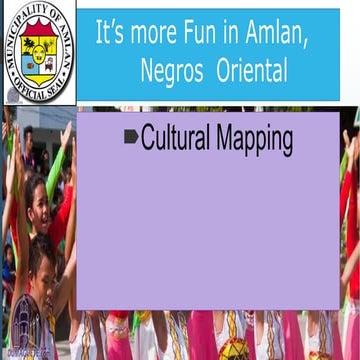 Cultural Mapping For Amlan | PPTX