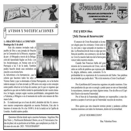 Hermano lobo abril 2021 pdf | PPT