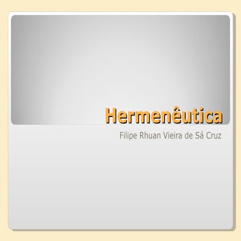 Basic principles of hermeneutics | PPTX