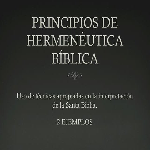 Hermenéutica bíblica | PDF