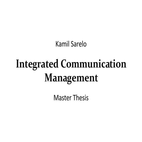 Master Thesis Presentation 1 : Hermes - Integrated Communication Management | PPT | Computer ...