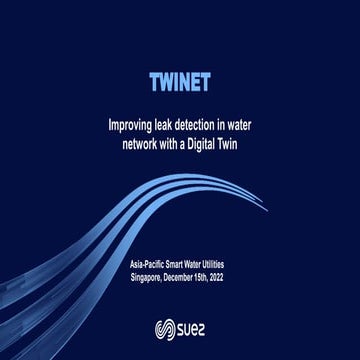 IMPROVING EFFICIENCY IN WATER NETWORK OPERATIONS WITH SMART SOLUTIONS | PPT