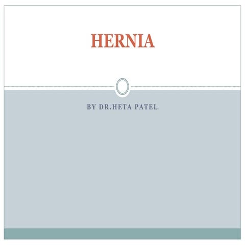 Pathophysiology of inguinal hernia | DOC