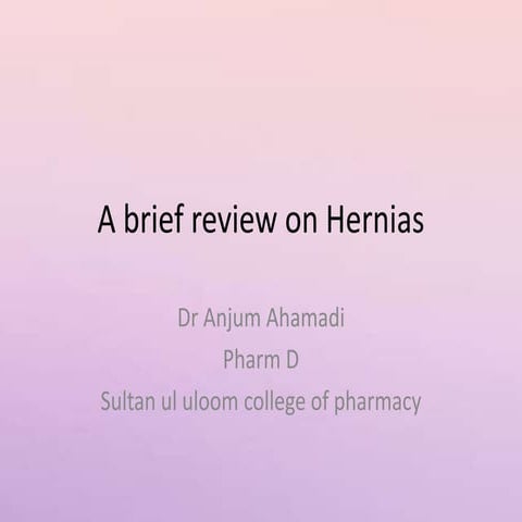 Pathophysiology of inguinal hernia | DOC