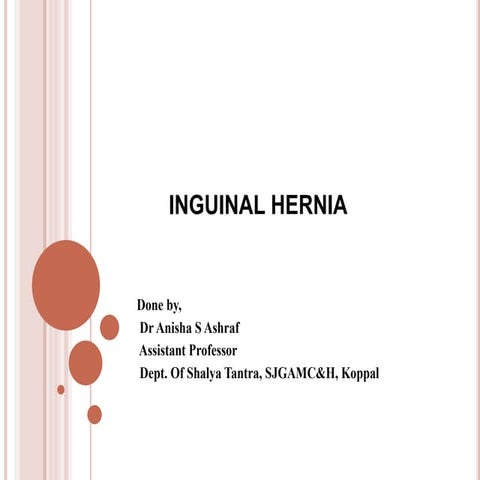 Inguinal hernia | PPTX