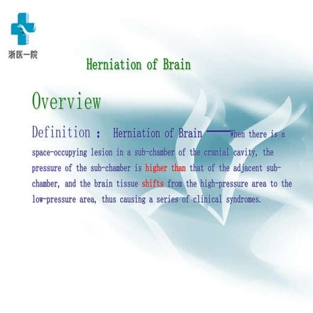Herniation of Brain(2). Surgical nursing 2 | PPT