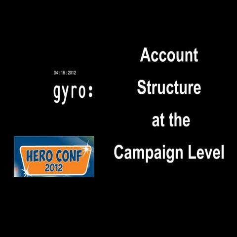 PPC Account Structure - HeroConf | PPTX | Business | Business and Finance