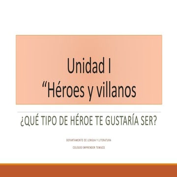 Heroes y villanos | PPTX