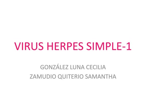 Herpes simple | PPT