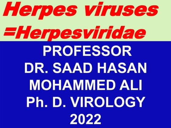 Herpes simplex virus | PPT