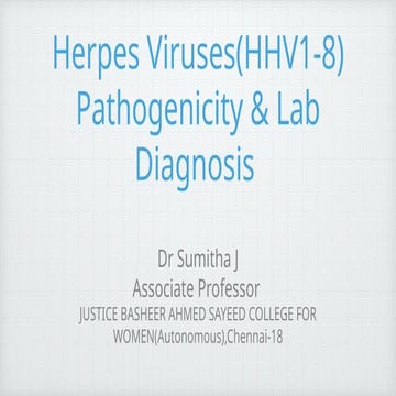 Herpes Viruses(HHV1-8) Herpes Viruses -Pathogenicity & Lab Diagnosis .pptx