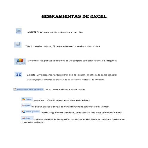 Herramientas de excel | DOCX | Technology & Computing