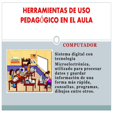 Herramientas de uso pedagógico en el aula | PPTX | Computing | Technology & Computing