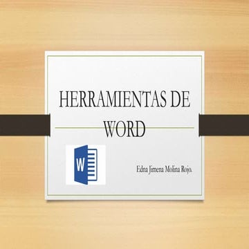 Heramientas de word y sus funciones | PPTX