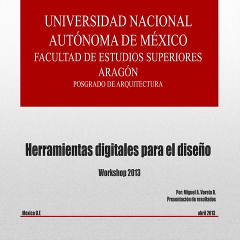 Herramientas digitales para el diseño | PPTX | Technology & Computing