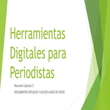 Herramientas digitales para periodistas | PPTX | Databases | Computer ...
