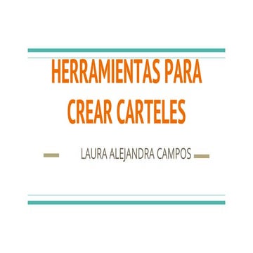 Herramientas para crear carteles | PPTX