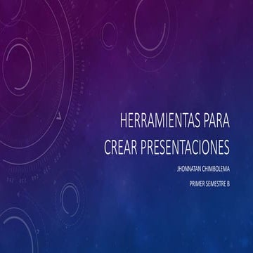 Herramientas para crear presentaciones | PPTX