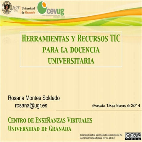 Herramientas y Recursos TIC para la docencia Universitaria | PDF
