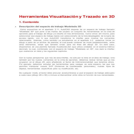 Herramientas visualización y trazado en 3 d | DOCX