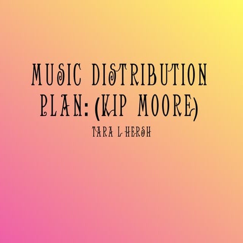 hersh's midterm project.pdf music retail and distribution | PPT