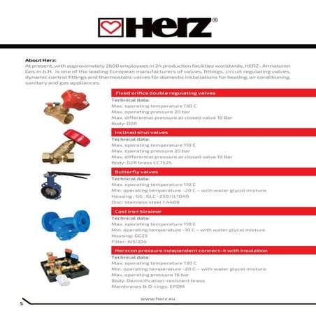 Herz valves supplier | PDF