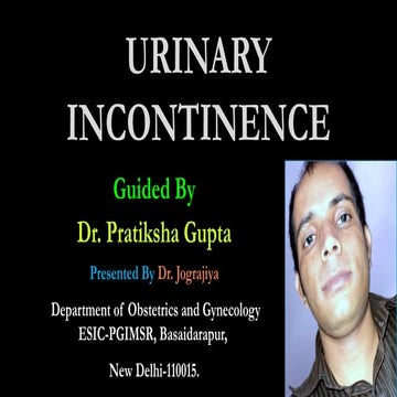 Urinary incontinence | PPSX