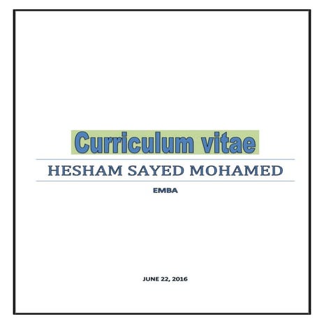 Hesham sayed 6-2016 | PDF