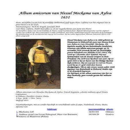 Hessel Meckema en Hans Willem baron van Aylva | PDF | Hobbies & Interests