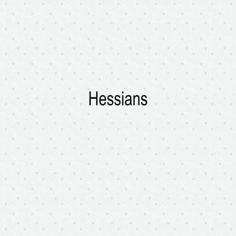 Hessians | PPT