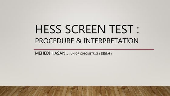 Hess Screen Test Explained: Methodology, Applications & Clinical ...