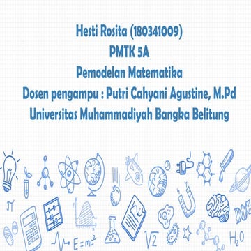 Pemodelan Matematika | PPTX