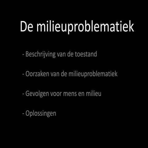 Het Milieu | PPT