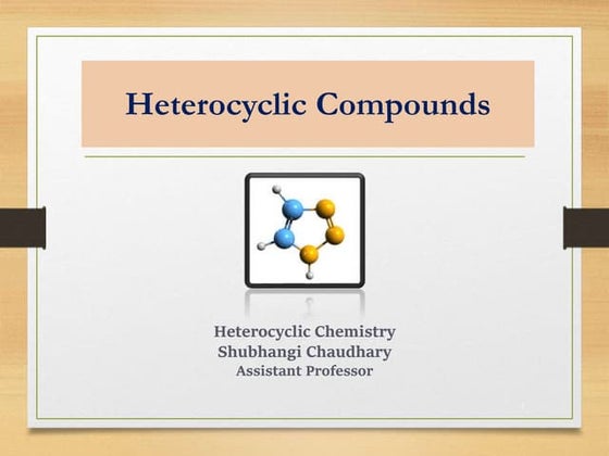 08 heterocyclic compounds | PPT