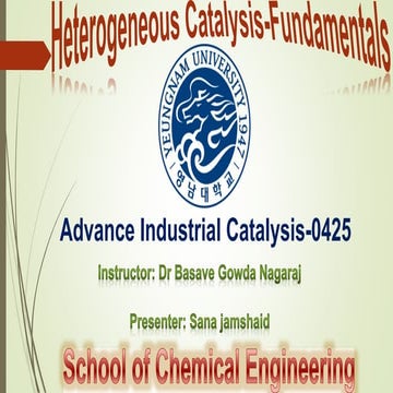 Heterogeneous catalysis-Fundamentals | PPTX