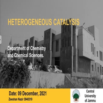 Heterogeneous catalysis pptx | PDF