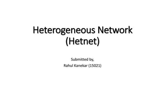 Heterogeneous networks increasing cellular capacity sta | PPT Heterogeneous networks increasing cellular capacity sta | PPT