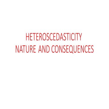 The econometric problem of HETEROSCEDASTICITY .pptx