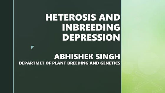 17. Heterosis breeding | PPTX