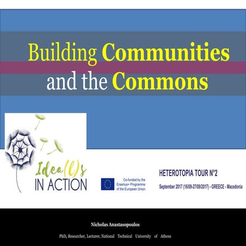 Building Communities and the Commons | PPT