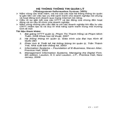 He thong thong tin quan ly | PDF