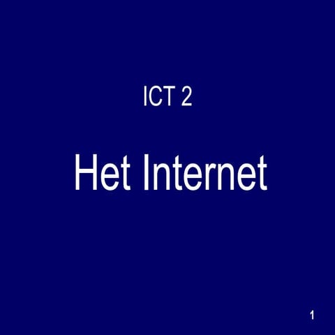 Het Internet | PPTX