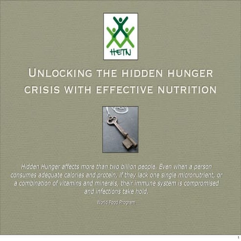 HETN Hidden Hunger | PDF | Digestive Disorders | Diseases and Conditions