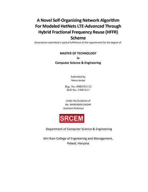 Telecom Self Organizing Network Pdf Computer Networking Computing