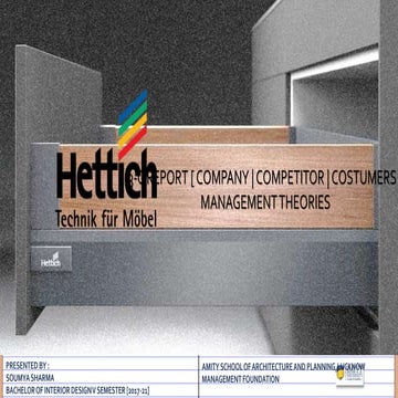 Hettich - 3C's Report and Management Theories | PPTX